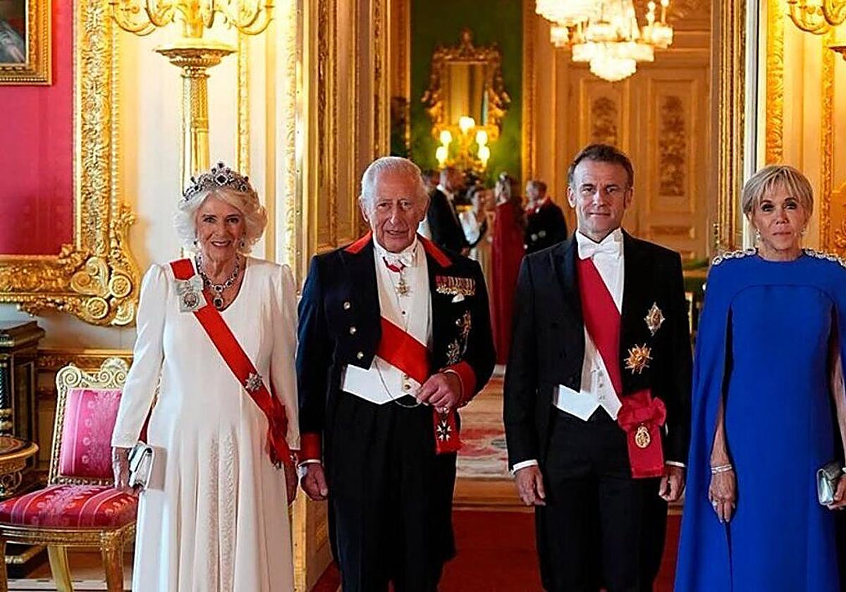 Kate Middleton luce la tiara de Lady Di en el banquete de Estado en honor a Macron | El Norte de ...